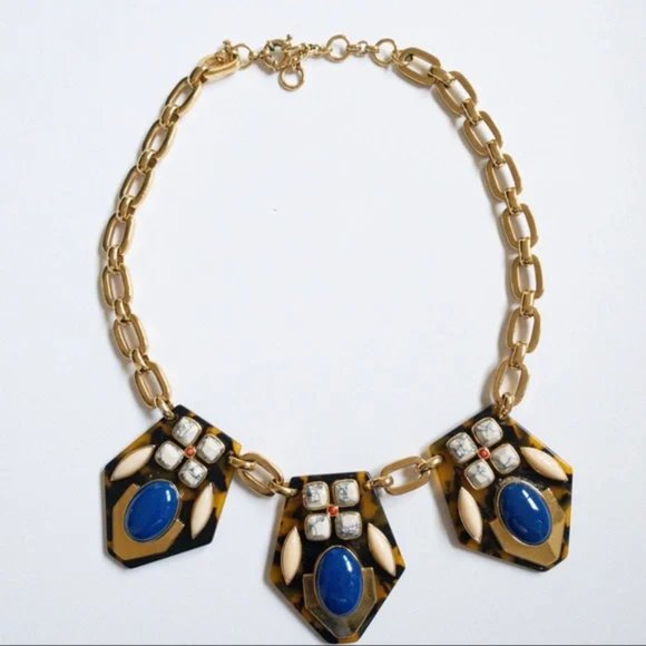 J. Crew | Jewelry | Jcrew Tortoise Shell Statement Necklace | Poshmark